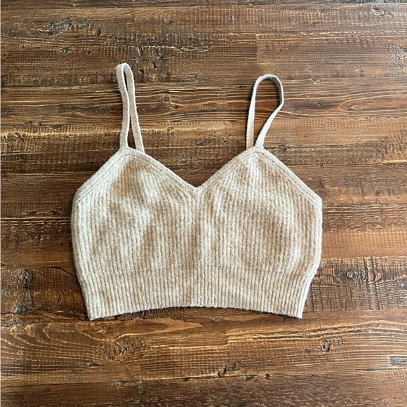 Tops | Tan Soft Crop Top | Poshmark